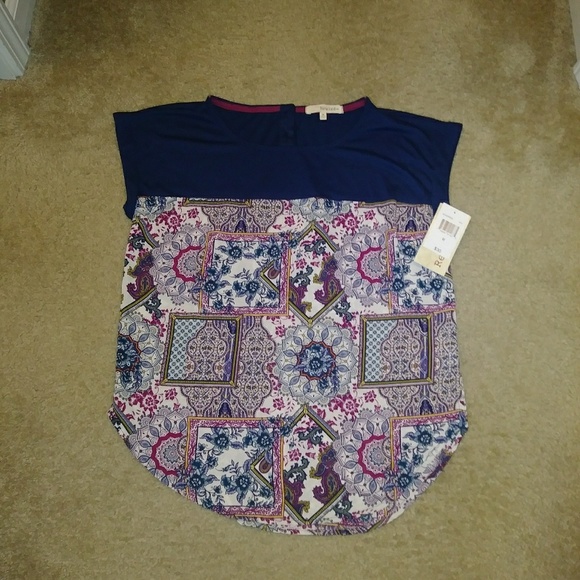 Rewind | Tops | Nwt Rewind Paisley Geo Boho Sleeveless Shirt | Poshmark